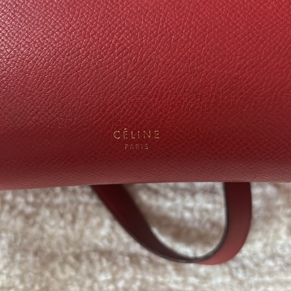 Celine | Bags | Celine Baby Grained Calfskin Micro Belt Bag Bright Red ...